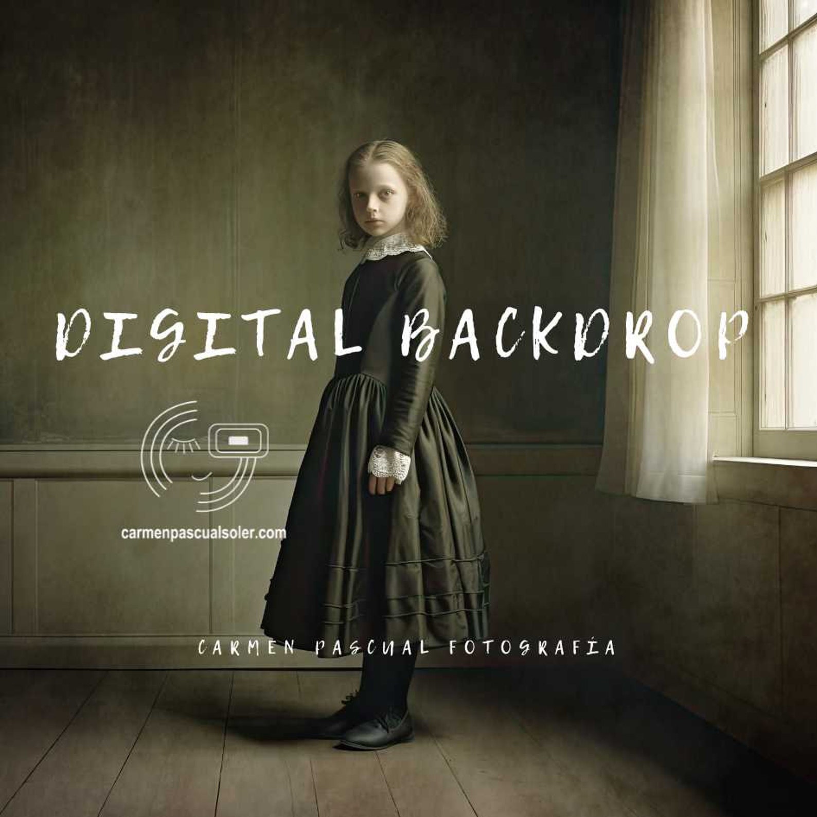 Digital Background of Room With Window, Background Overlays, Rustic ...