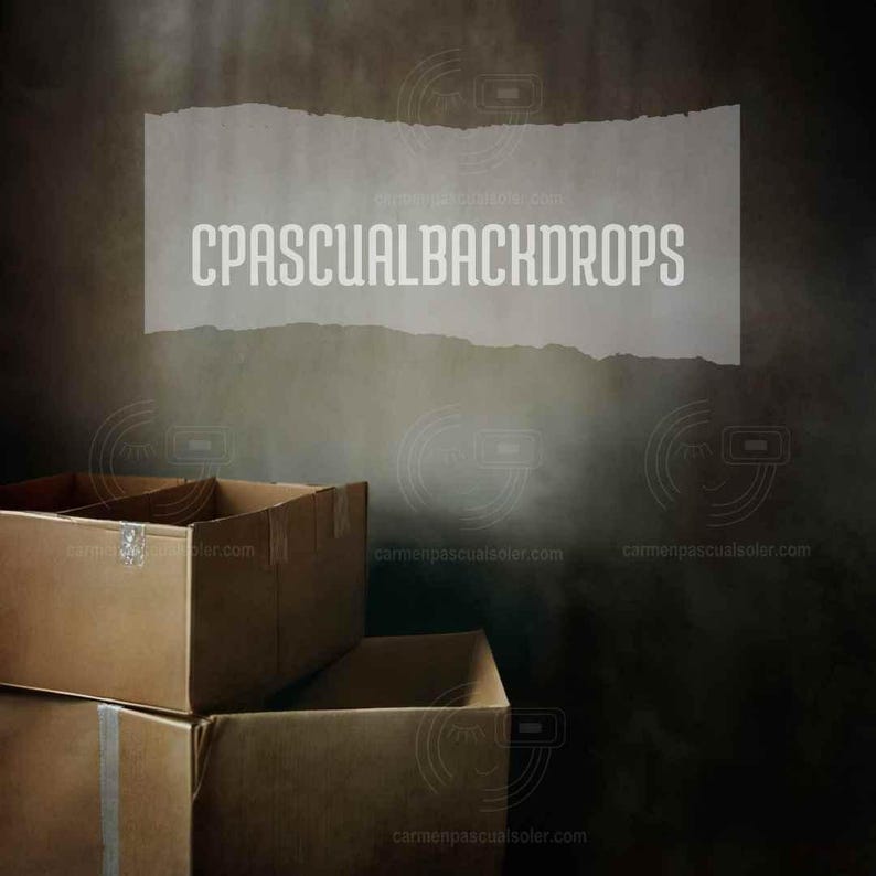 Moody Cardboard Box Digital Backdrop Maternity and Studio Photography ...