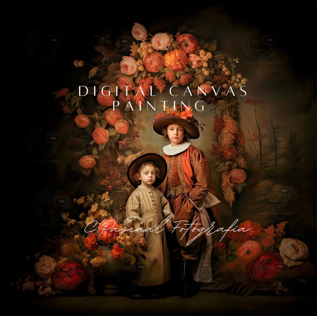 Old Masters Flower Digital Background for Composite Photography ...
