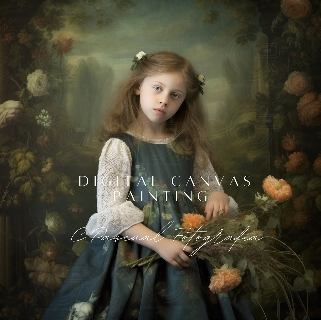 Old Masters Flower Digital Background for Composite Photography ...