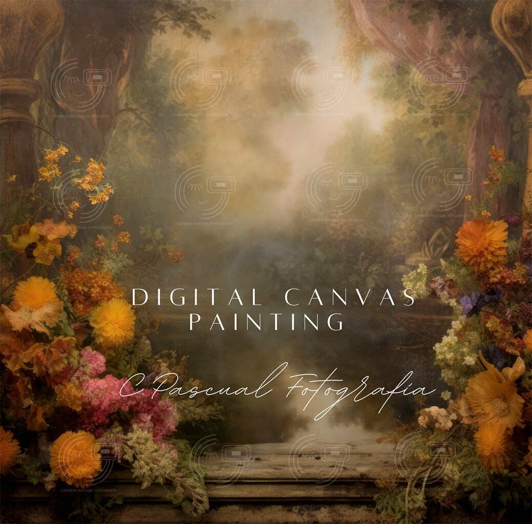 Old Masters Flower Digital Background for Composite Photography, Pet ...