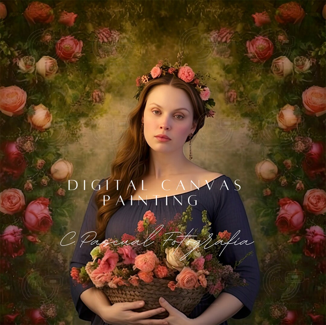 Old Masters Flower Digital Background for Composite Photography ...
