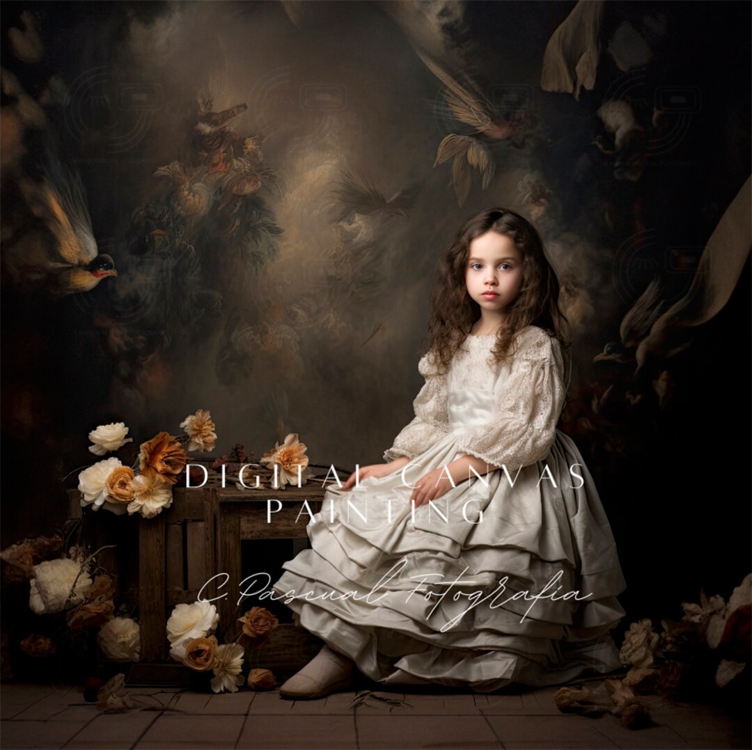 Old Masters Flower Digital Background for Composite Photography ...