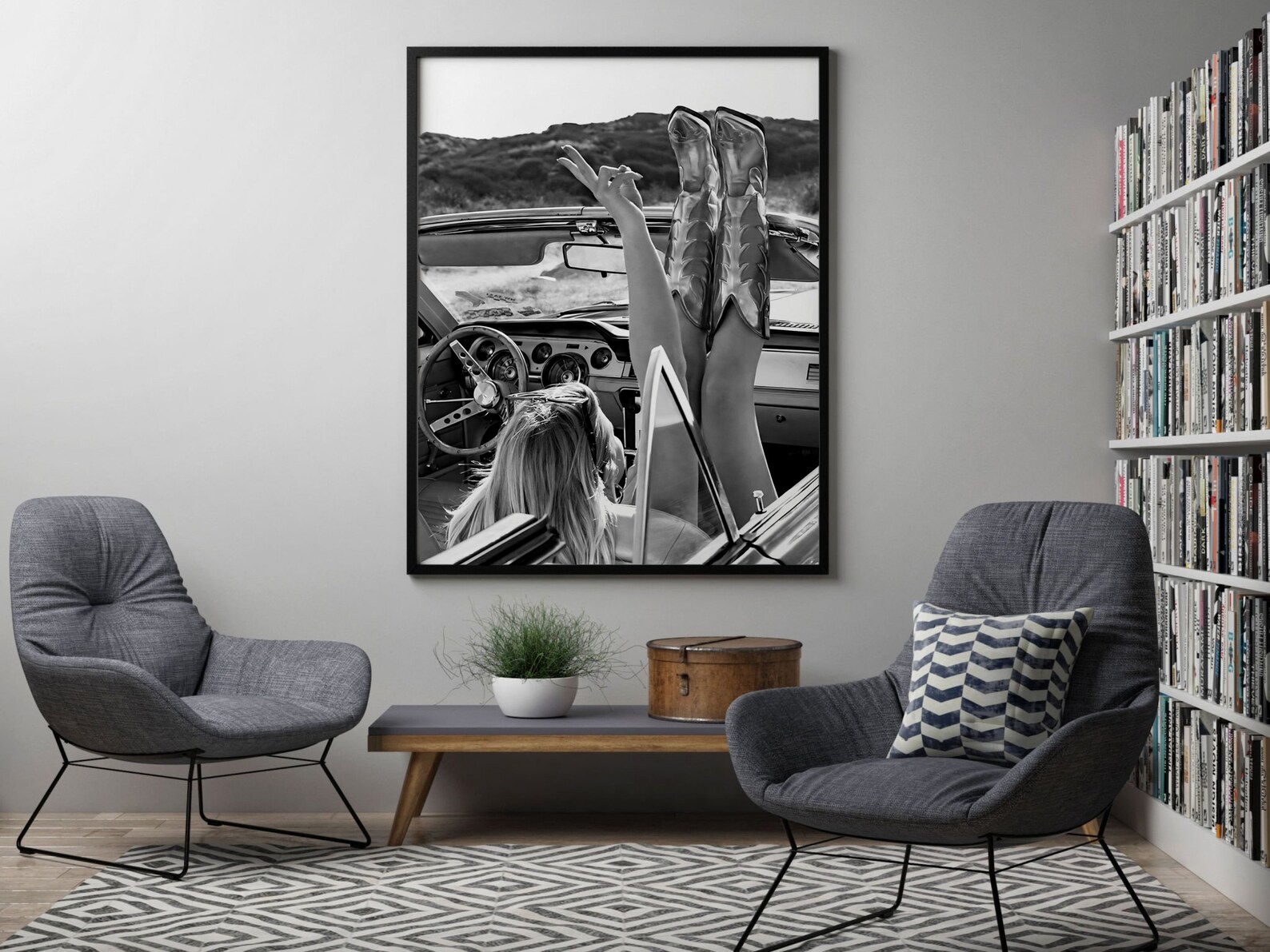 Cowboy Like Me Poster, Black and White, Luxury Fashion Wall Art ...