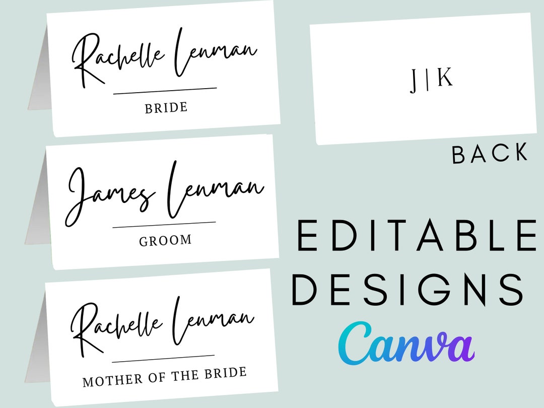 Wedding Guest Labels Celebration Place Cards Anniversary - Etsy