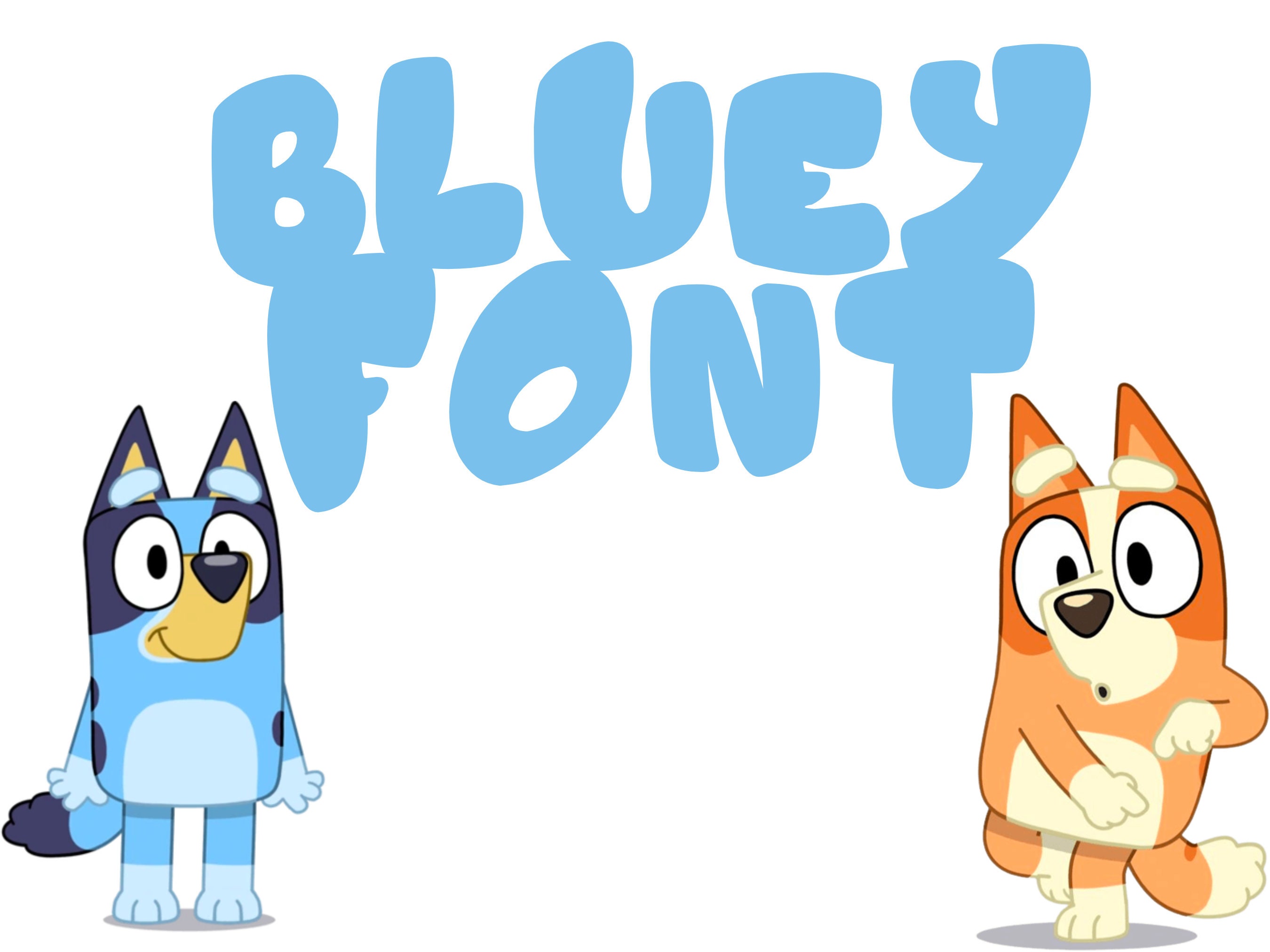 Editable Bluey Font Bluey Png Bluey Party Instant Download - Etsy Canada