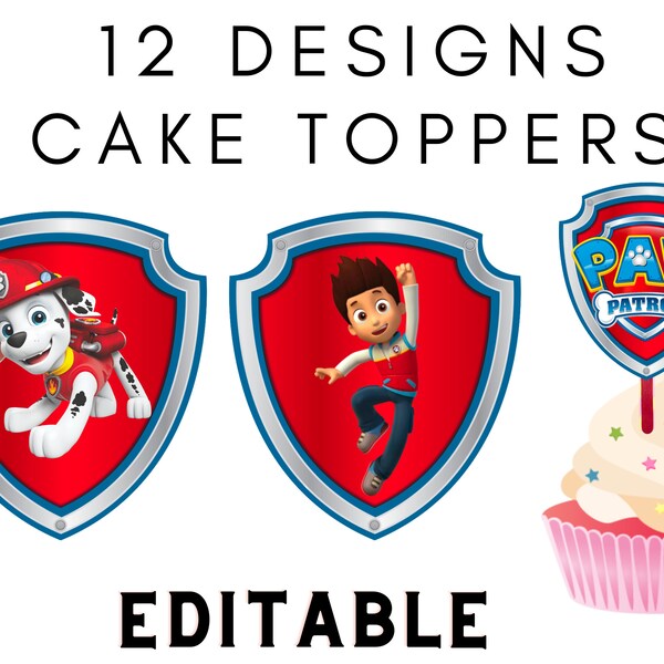 Paw Patrol Printable Centerpiece - Etsy