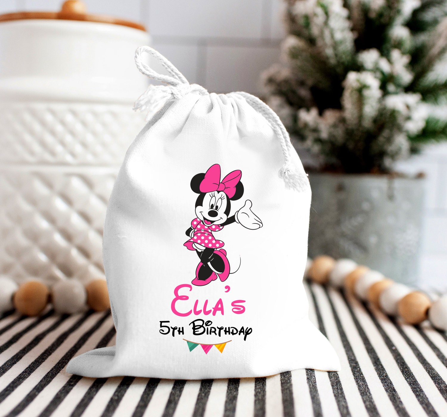 Minnie Party Bags-minnie Mouse Favor Bags-minnie Birthday - Etsy