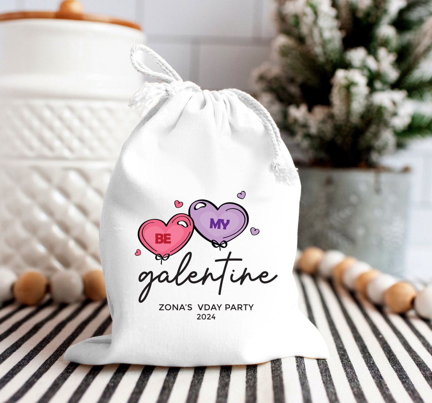 Galentine Favor Bags - Valentine's Day Bags - Galentine's Day - Custom ...