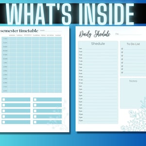 Printable Student Digital Planner Academic Planner Printable - Etsy