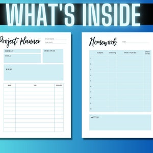 Printable Student Digital Planner Academic Planner Printable - Etsy
