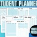 Printable Student Digital Planner, Academic Planner Printable, College ...