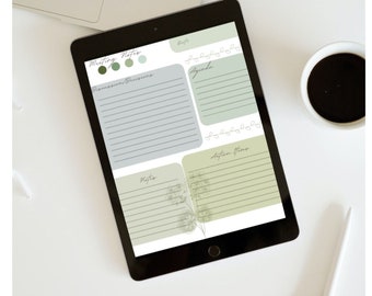 Printable Meeting Note Template Great for Teachers and - Etsy