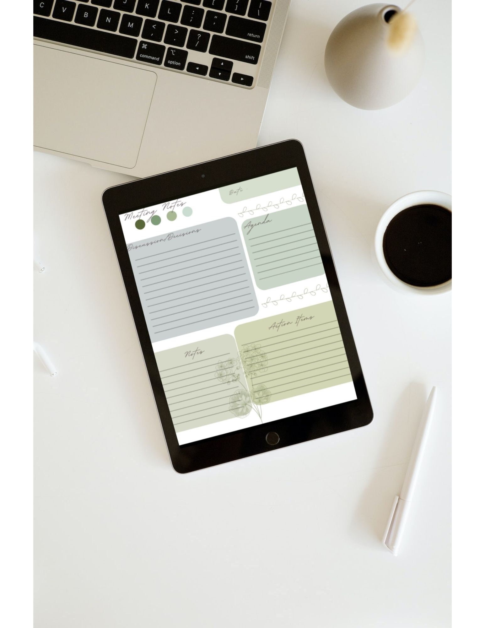 Printable Meeting Note Template- Great for Teachers and Professionals ...