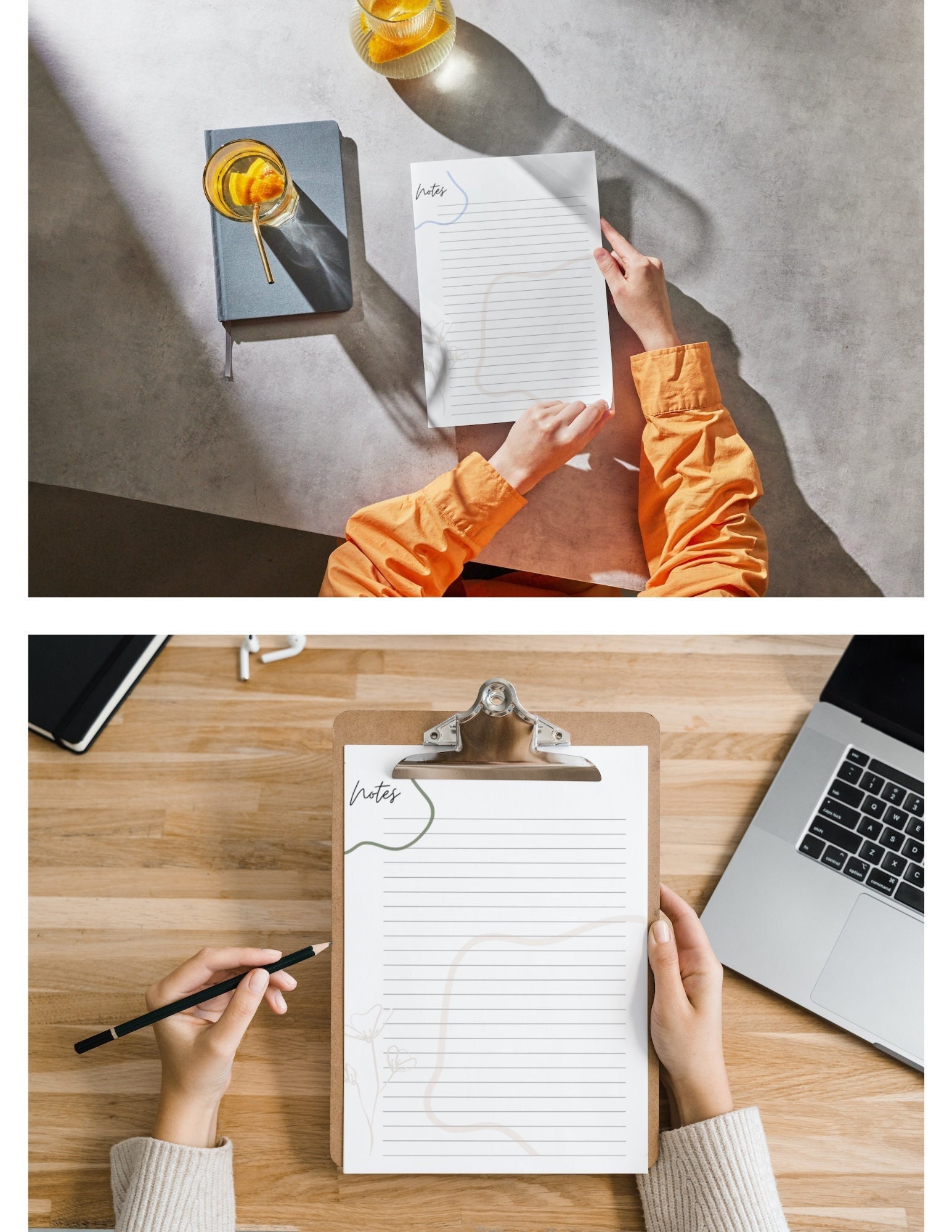 Simple and Easy Note Sheets- Digital Download- Printable & Editable ...