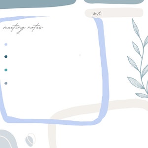 Printable Meeting Note Template- Great for Teachers and Professionals ...