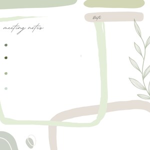 Printable Meeting Note Template- Great for Teachers and Professionals ...