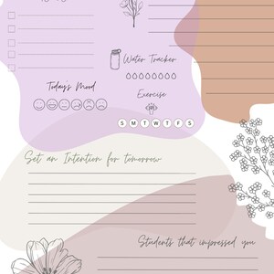 Printable Wellness Tracker - Made for Teachers! Digital Download - Etsy