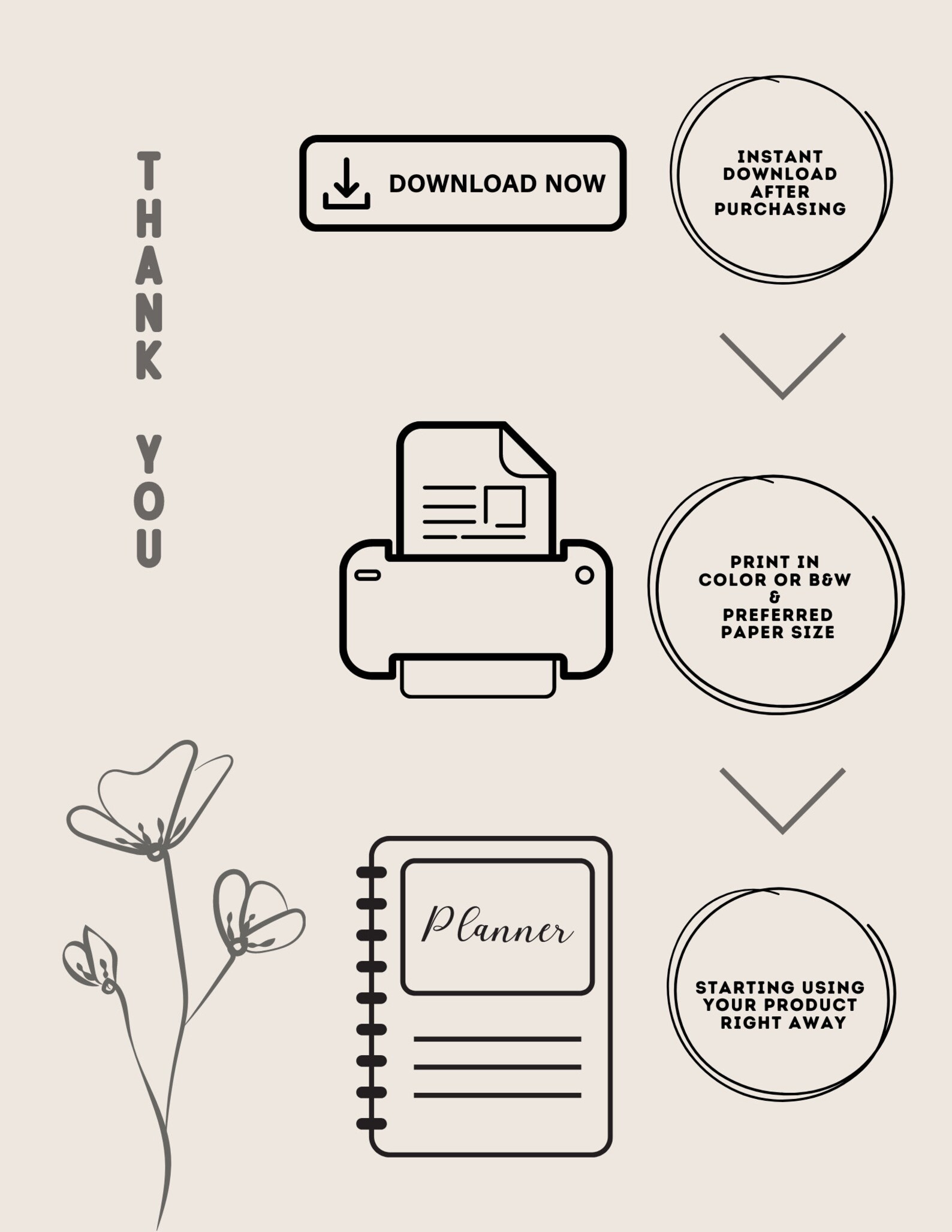 Simple and Easy Note Sheets Digital Download Printable & Editable ...