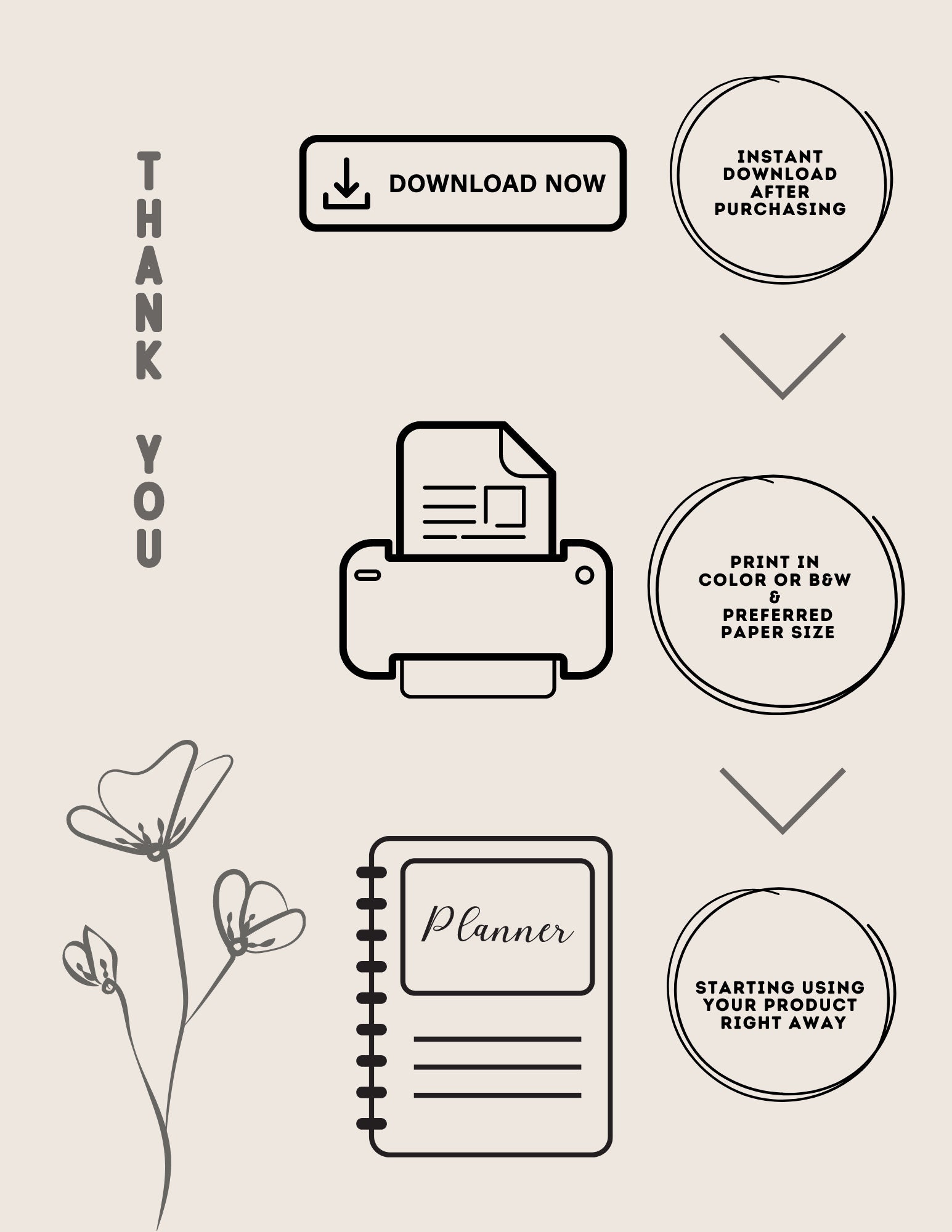 Simple and Easy Note Sheets Digital Download Printable & Editable ...
