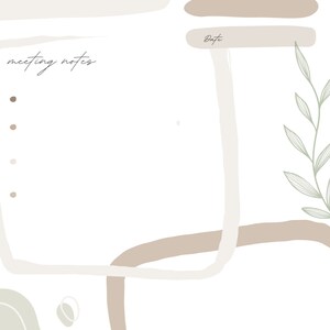 Printable Meeting Note Template- Great for Teachers and Professionals ...