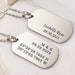 Personalized Stainless Steel Dog Tag Necklace for Men,custom Memorial ...