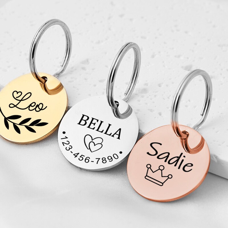 Dog Name Tags - Etsy