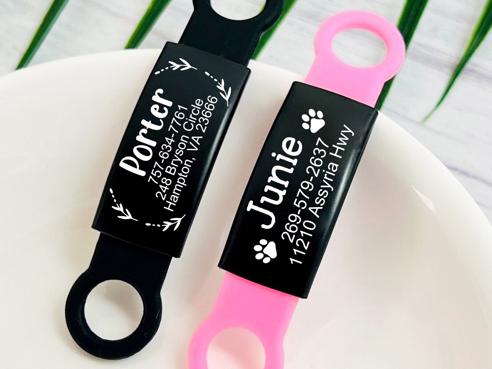 Custom Silicone Slide on Dog ID Tag Silent Dog Tag - Etsy Australia