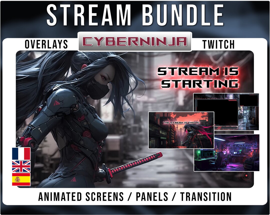 Cyberpunk Stream Bundle Complete Pack: Overlays Animated - Etsy