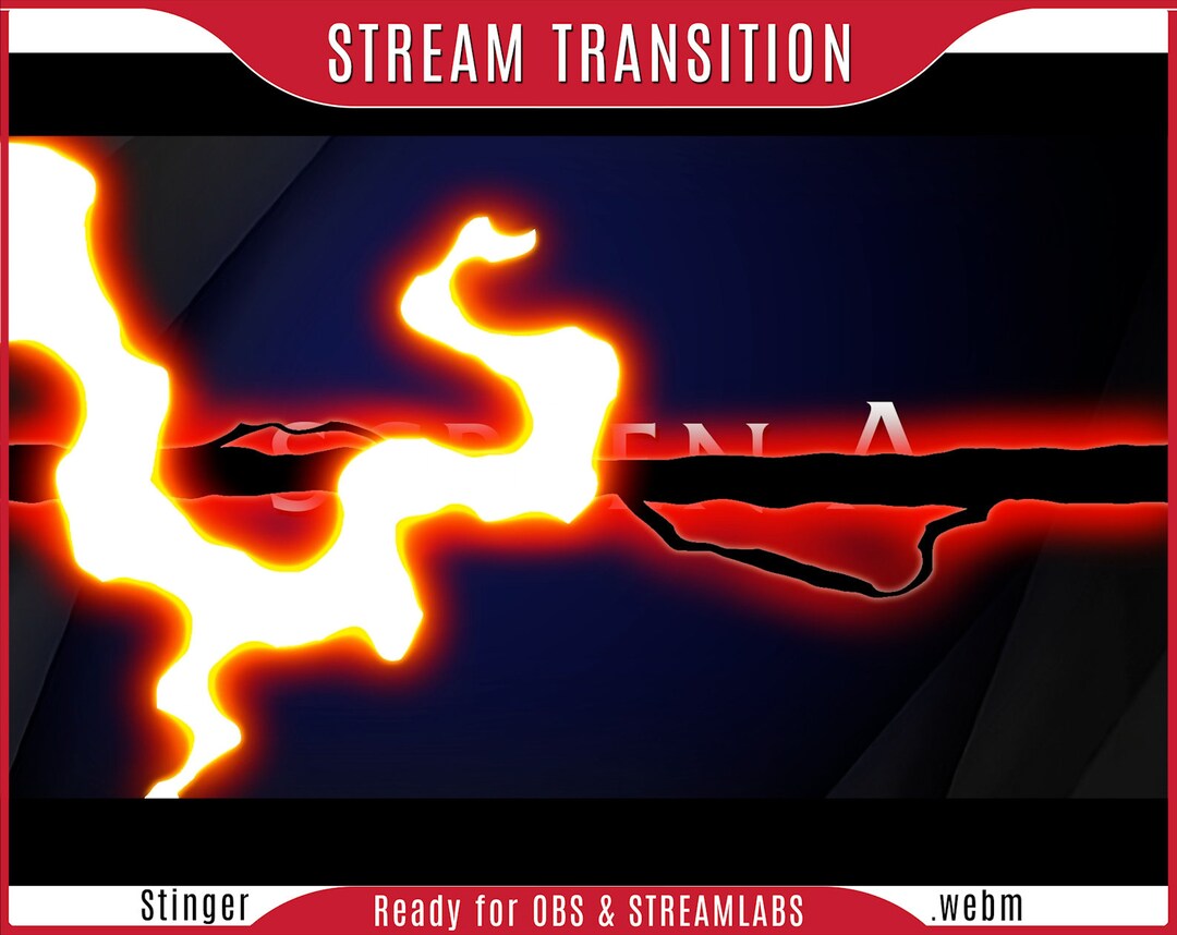 BLACK STORM RED Transition, Red Stream Transition, Stinger Transition ...