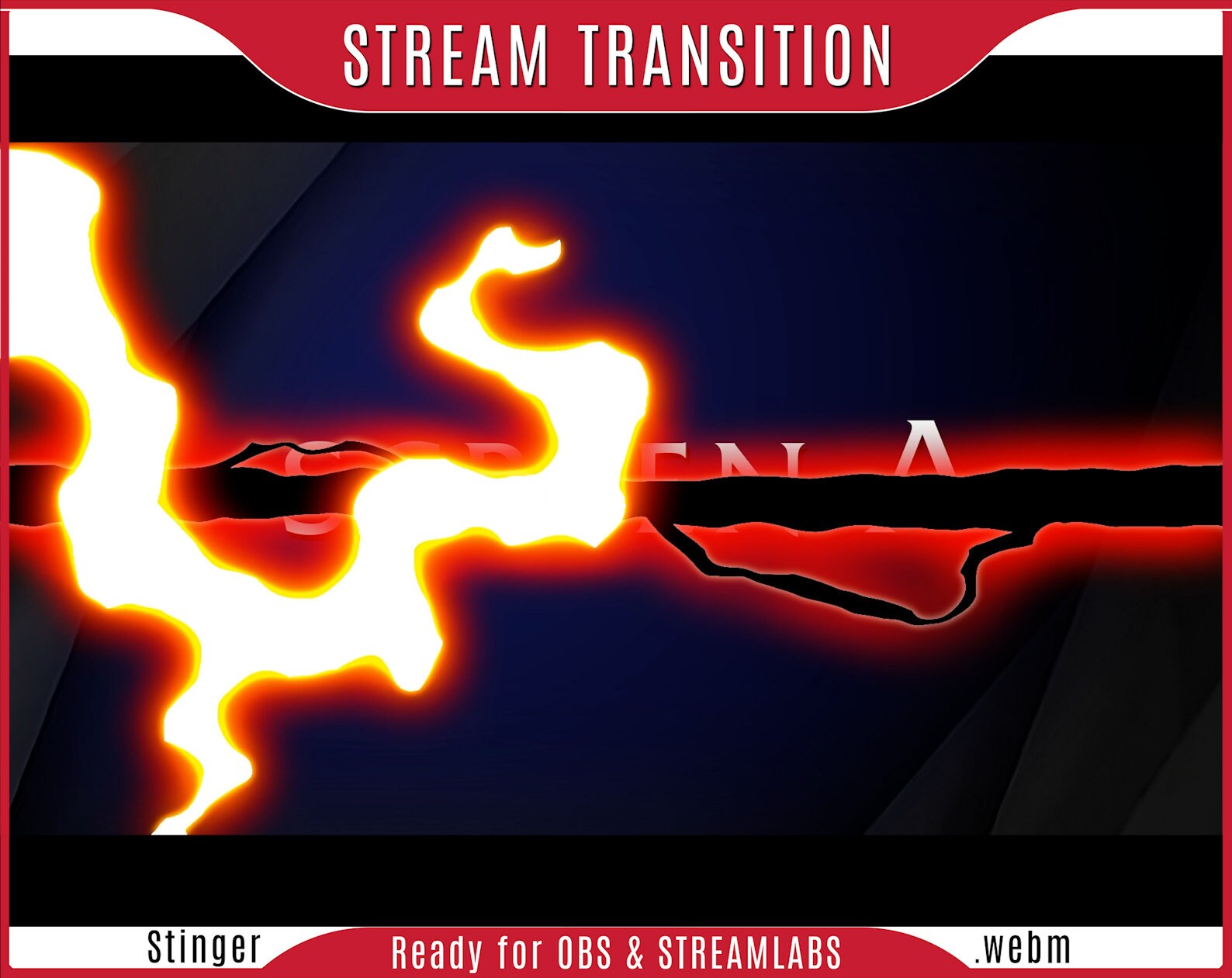 BLACK STORM RED Transition, Red Stream Transition, Stinger Transition ...