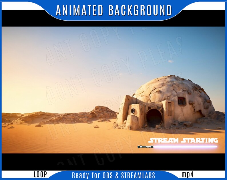 Star Wars Starting Soon Screen, Stream Starting Animated Overlay - Etsy