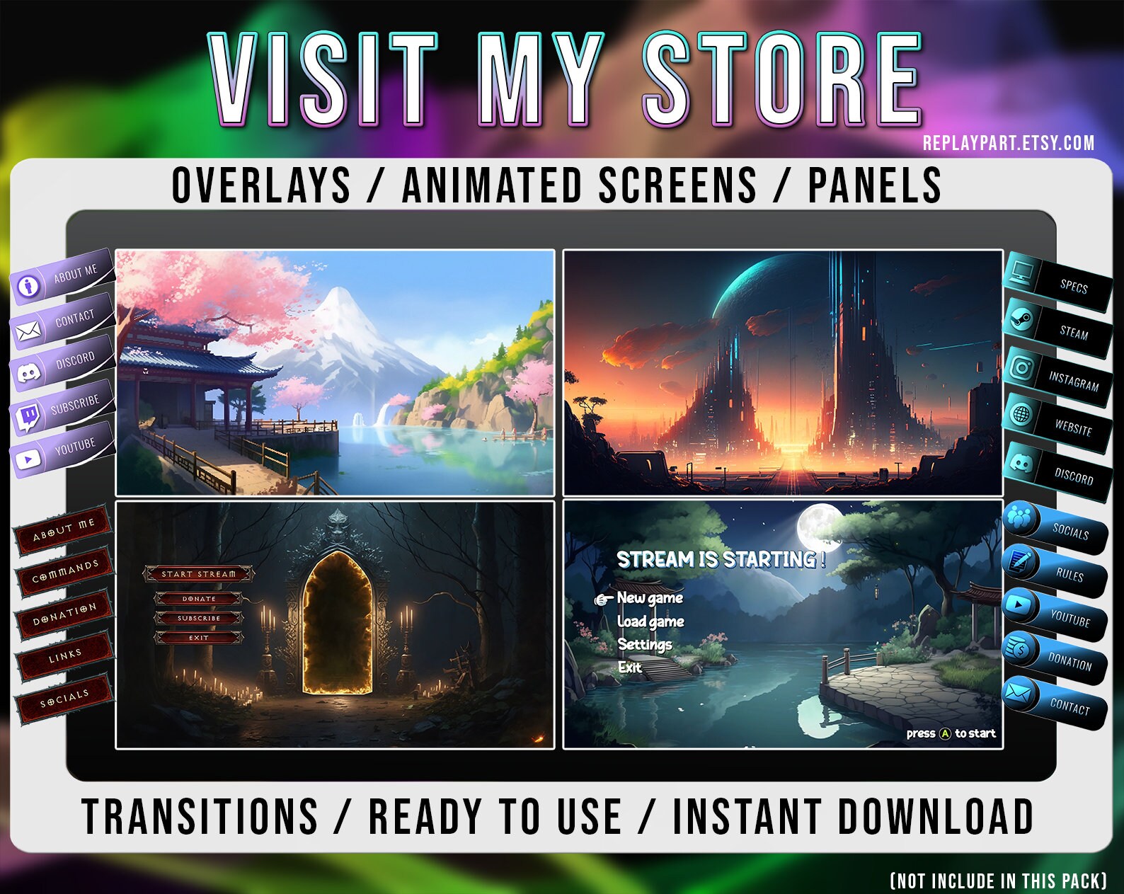 Twitch Panels - DIABLO CLASSIC, Diablo 4, Stream Overlays, Twitch ...