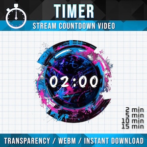 Graffiti Street Countdown Timer Overlay, Arcane Jinx Inspired Twitch ...