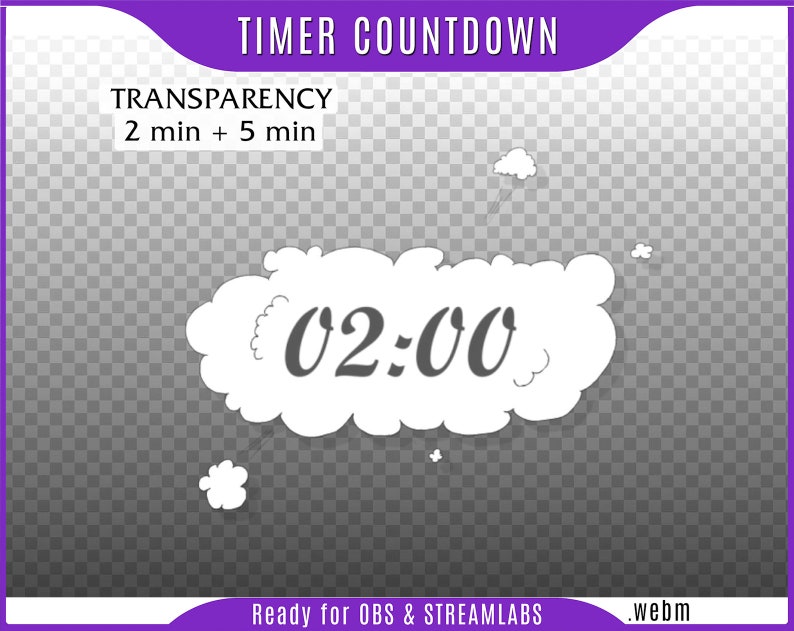 CLOUDS TIMER : Starting Screen Timer, Coutdown Timer for Twitch, Stream ...
