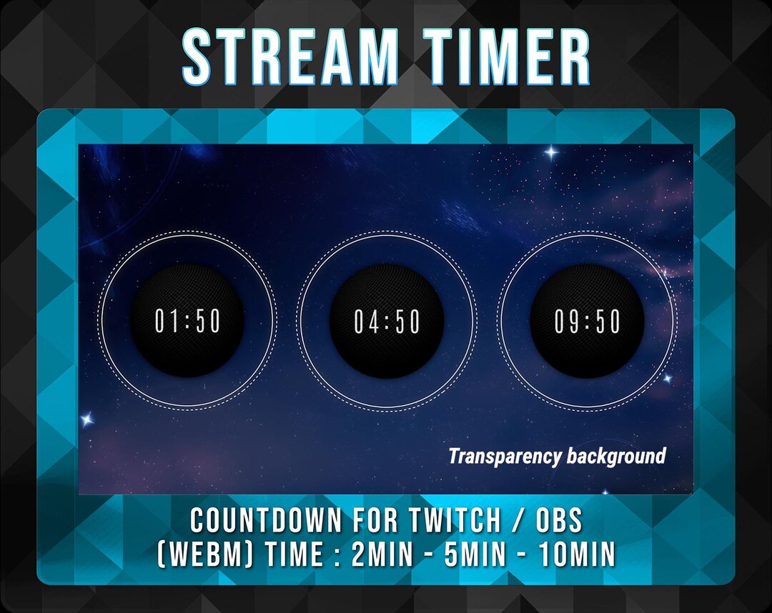 Galaxy Stream Timer : Starting Screen Timer, Countdown Timer Obs ...