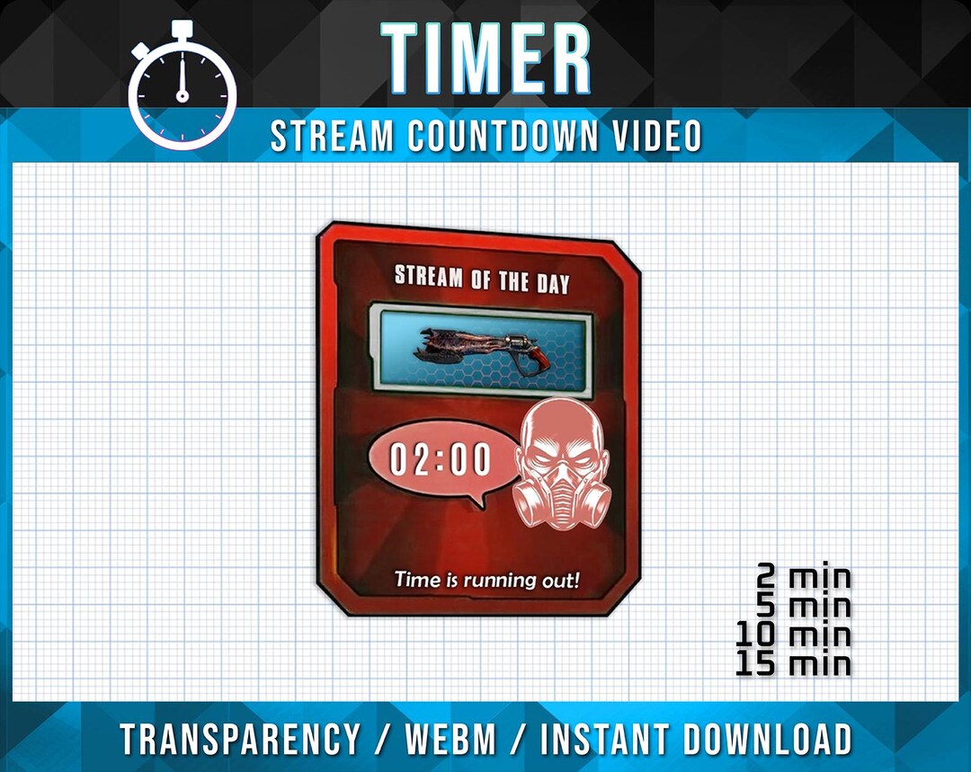 Vault Hunter Countdown Timer Overlay | Weapons Market Twitch Countdown Screen for OBS ...