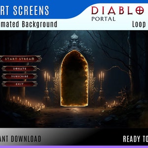 Diablo IV Starting Soon Screen for Twitch - Animated Overlay - Etsy