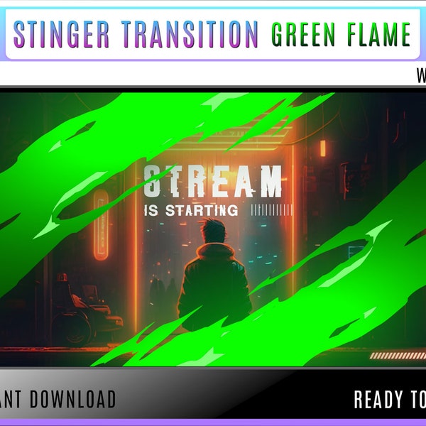 Green Flame Overlay - Etsy