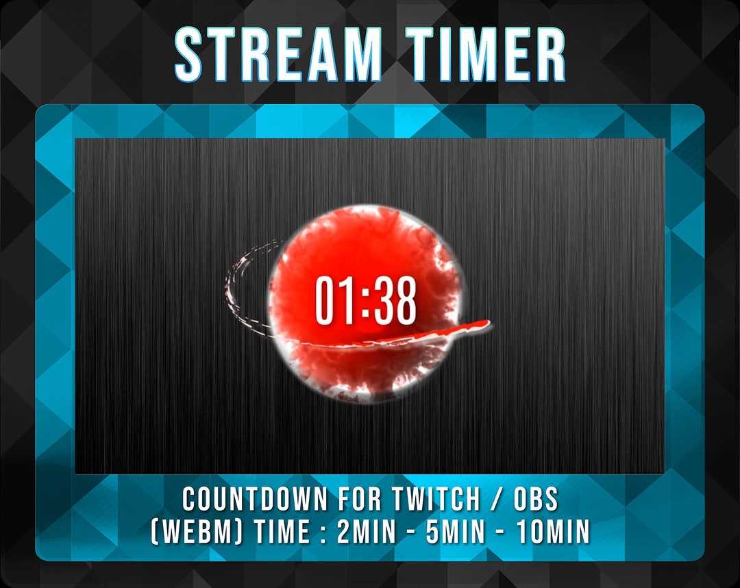 Countdown : Red and White Fluid Timer, Countdown Timer Obs, Countdown ...