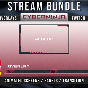 Full Stream Pack : Cyberpunk Stream Bundle With Ninja Overlays for ...