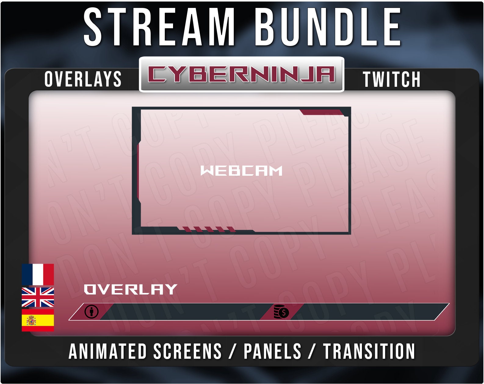 Full Stream Pack : Cyberpunk Stream Bundle With Ninja Overlays for ...