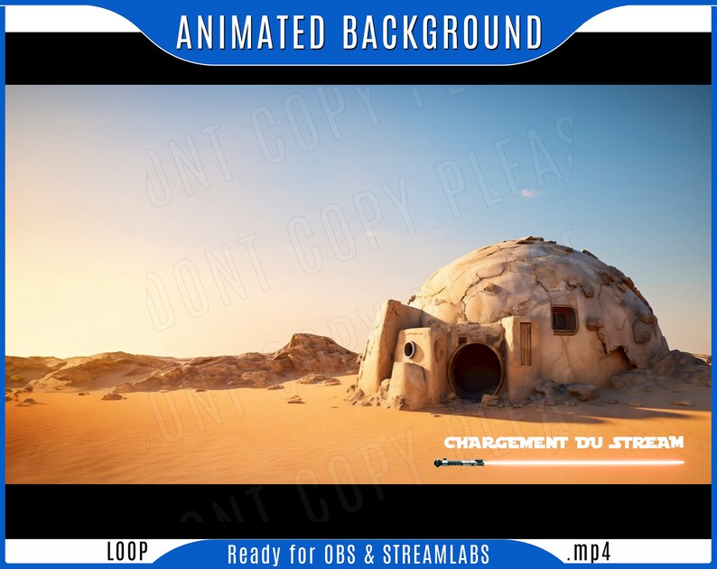 Star Wars Starting Soon Screen, Stream Starting Animated Overlay - Etsy
