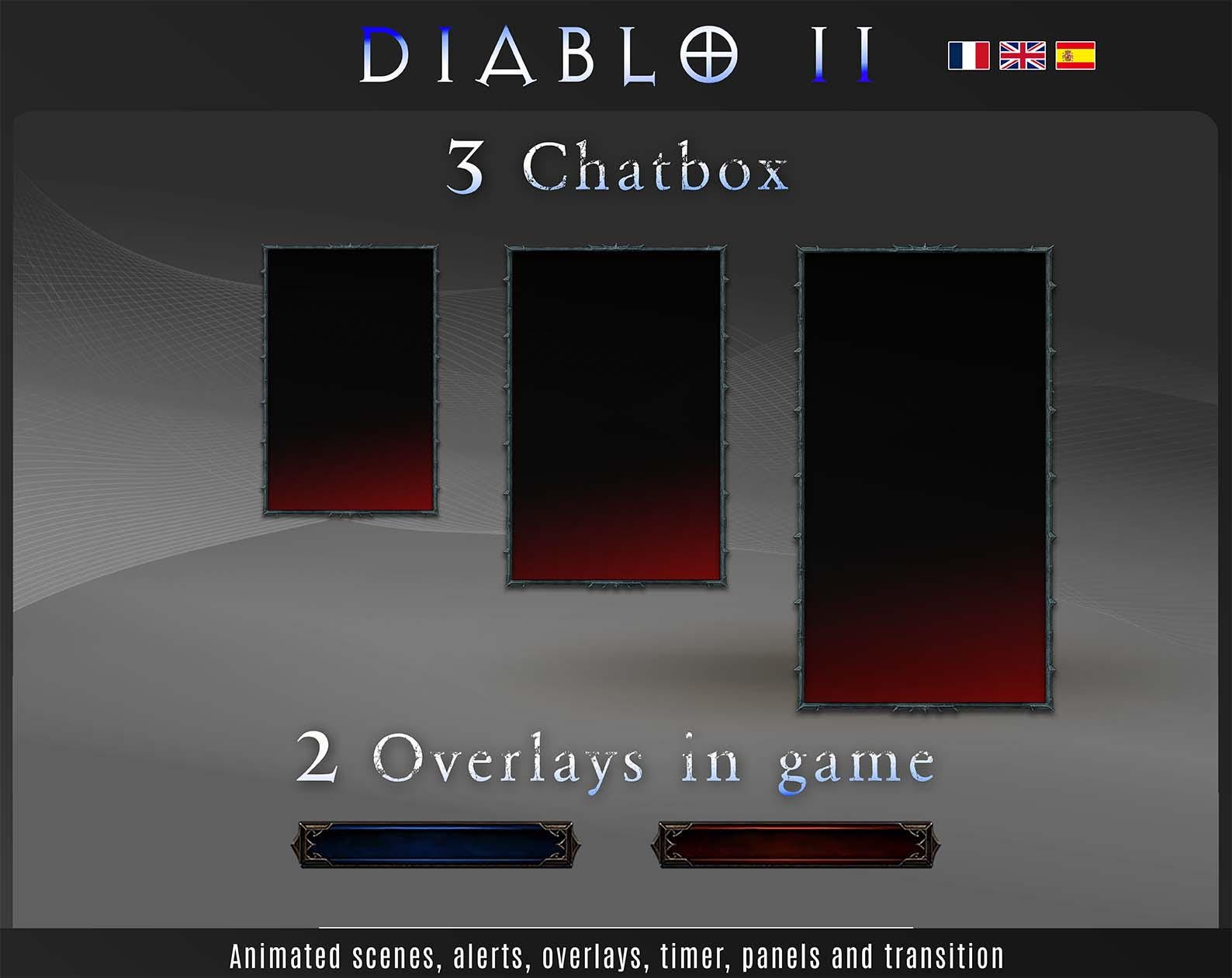 Full Stream Pack : Inspired by Diablo 2, Stream Overlays Pack, Diablo ...