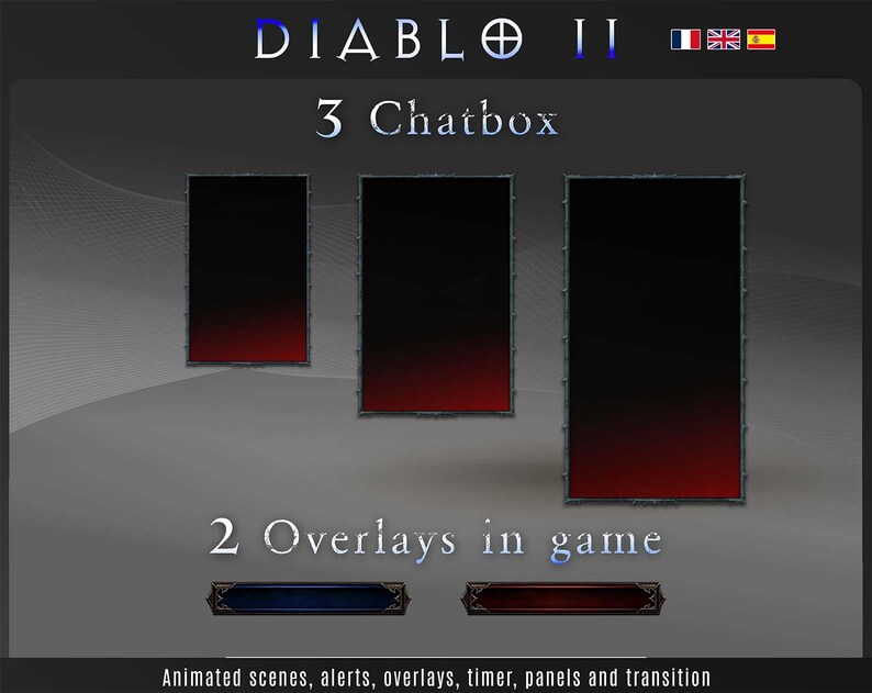 Full Stream Pack : Inspired by Diablo 2, Stream Overlays Pack, Diablo ...