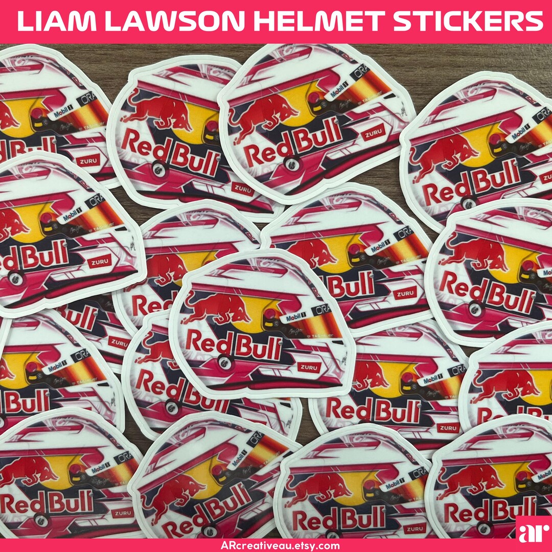 Liam Lawson | Formula 1 Helmet Stickers | Formula 1 Sticker | F1 Driver ...