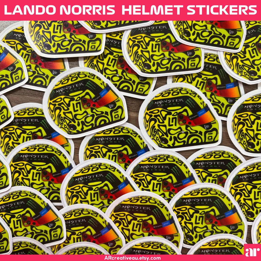 Lando Norris | Formula 1 Helmet Stickers | Formula 1 Sticker | F1 ...