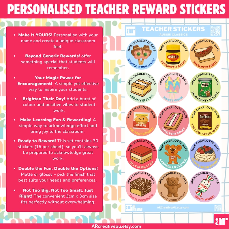 Personalised Teacher Stickers, Personalised Teacher Merit Stickers ...