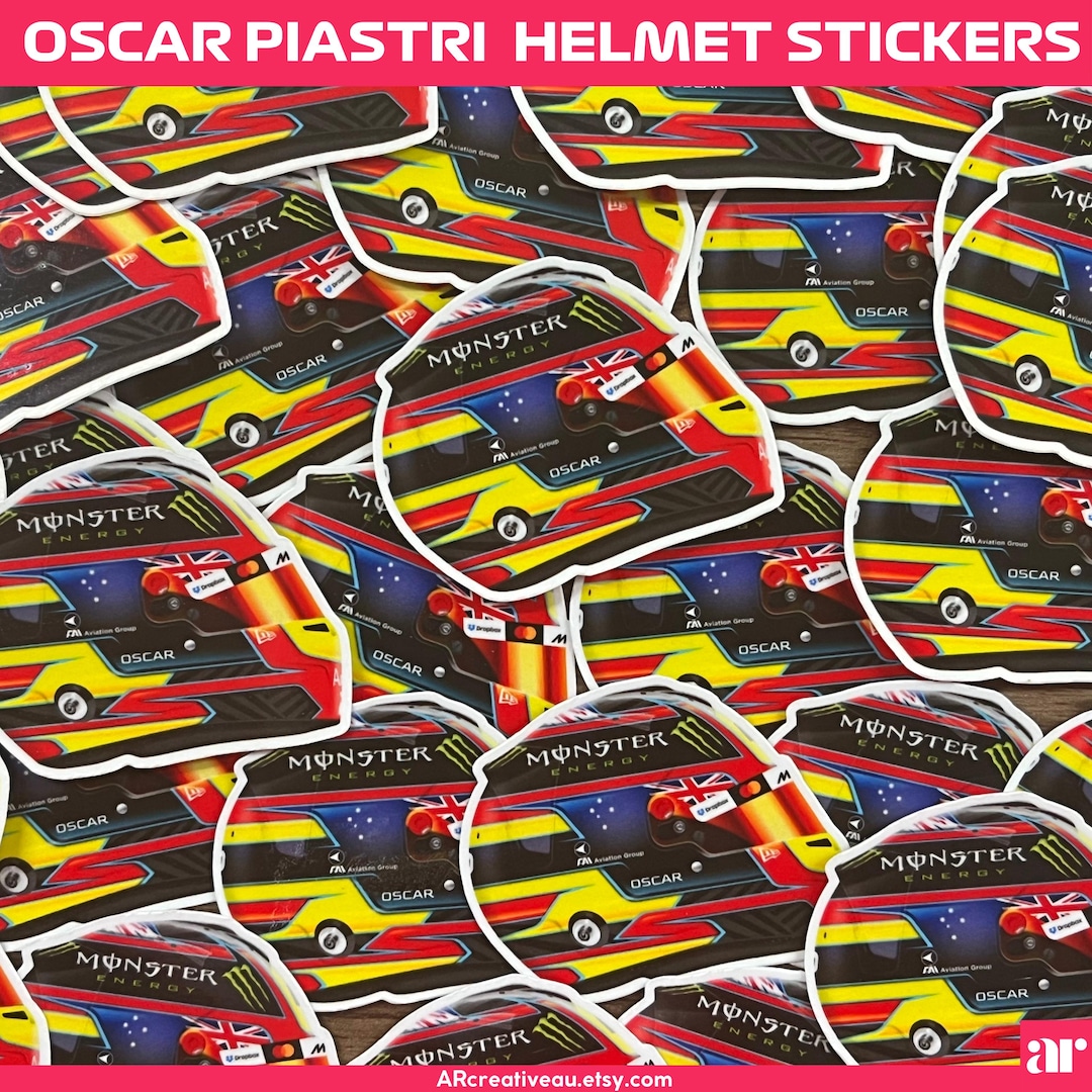 Oscar Piastri | Formula 1 Helmet Stickers | Formula 1 Sticker | F1 ...