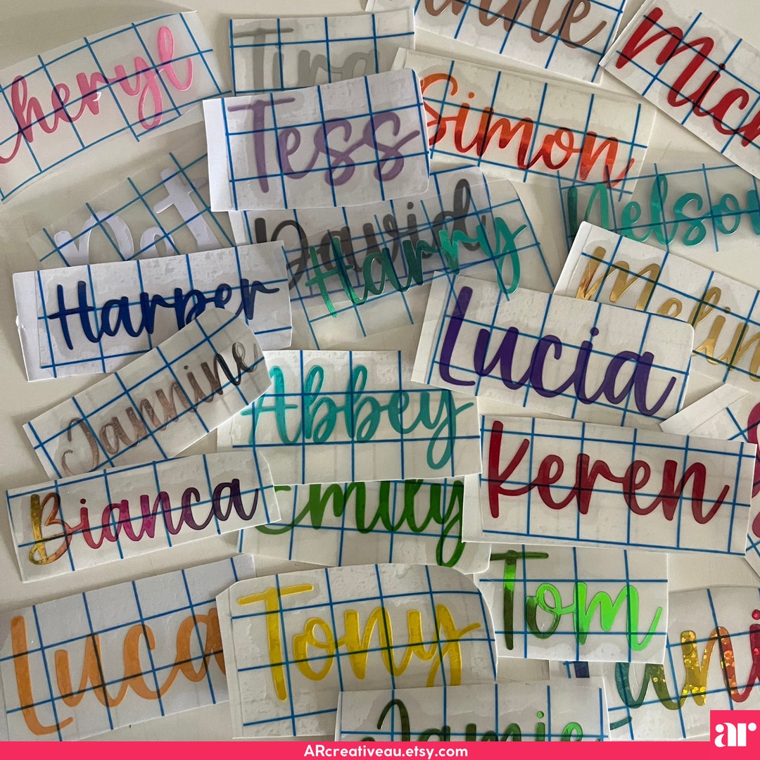 Personalised Decals, Custom Vinyl Decals, Personalised Name Stickers ...
